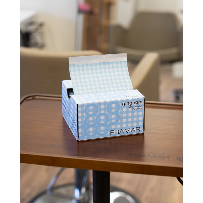 Blue Gingham Pop-Up Foil - Framar | CosmoProf