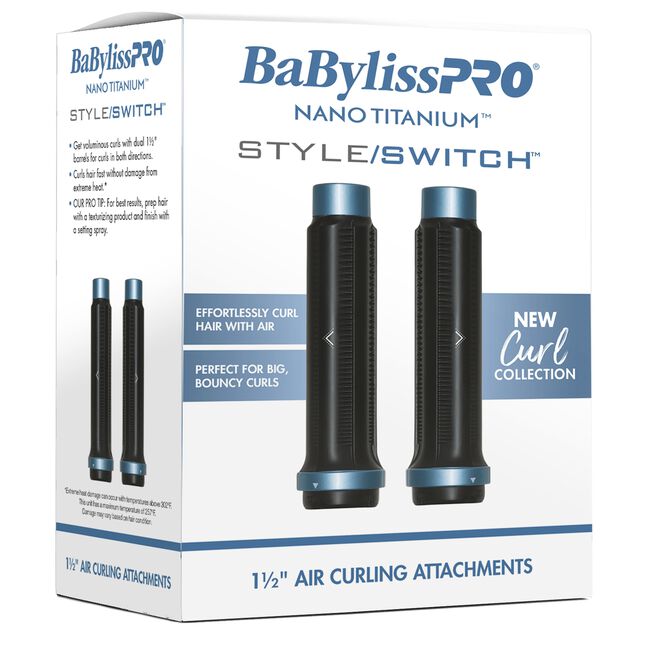 Nano Titanium Style/Switch 1½" Auto Air Curling Attachments ...