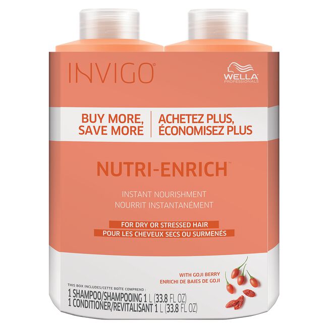 INVIGO Nutri-Enrich Deep Nourishing Liter Duo - Wella | CosmoProf