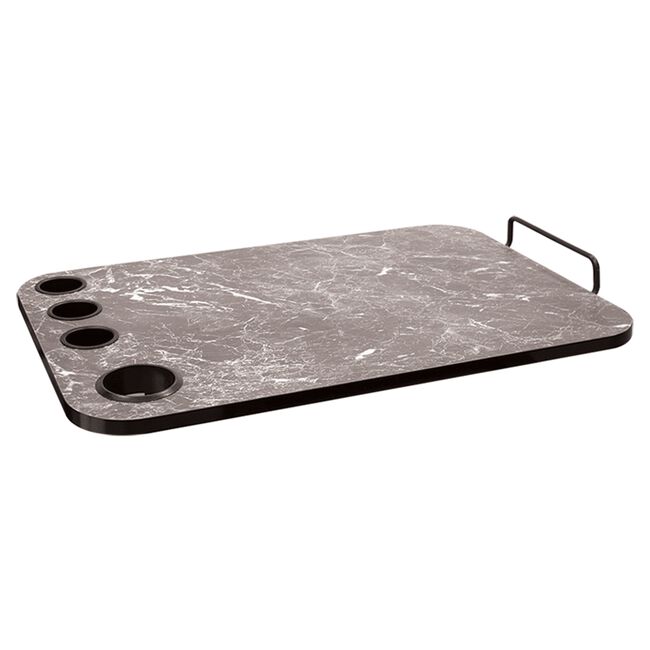 Black Marbleized Trolley Topper - PureSana | CosmoProf