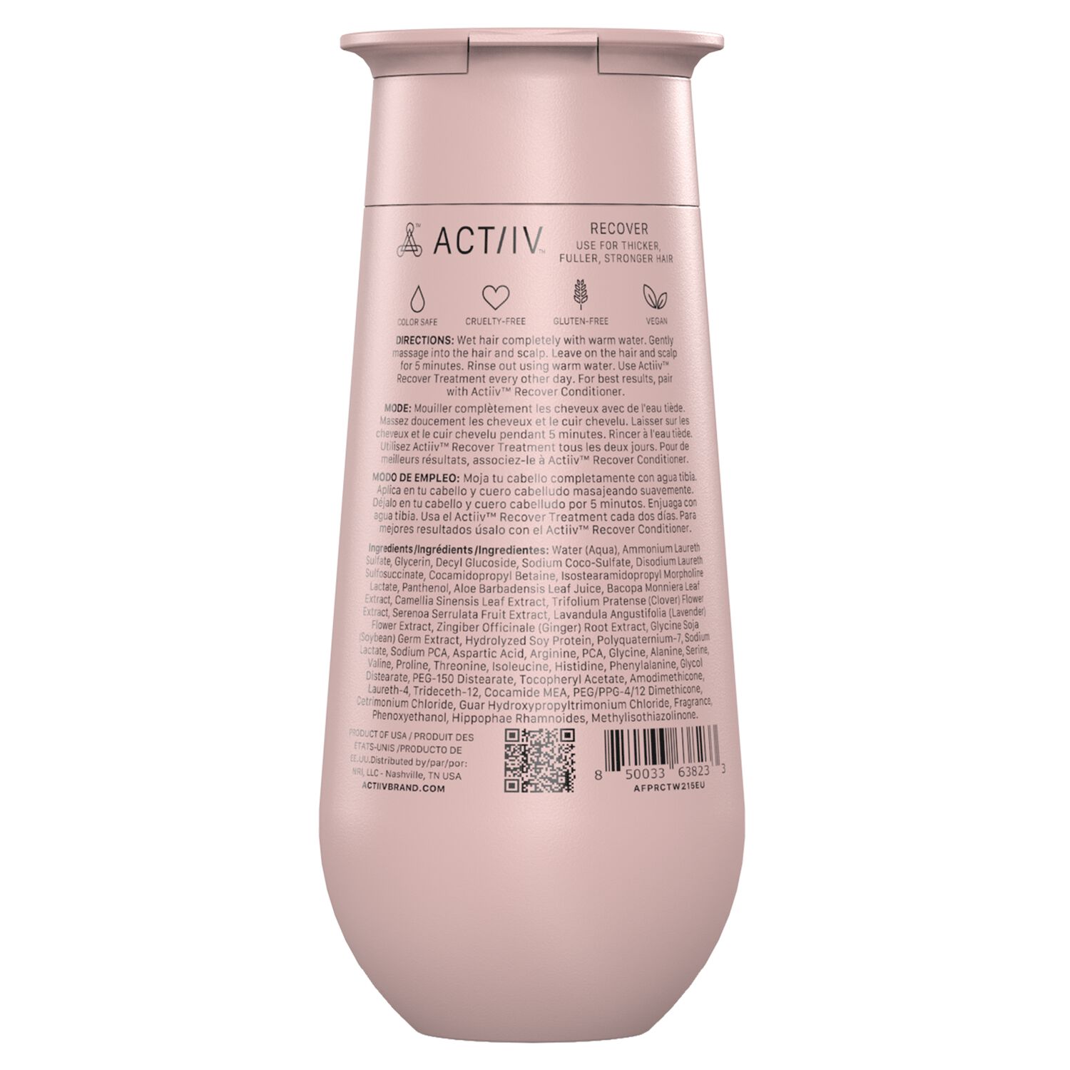 Recover Thickening Cleansing Treatment for Women - ACTiiV Hair Science ...