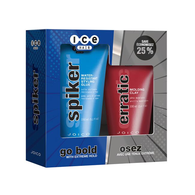 ICE Spiker Styling Glue & Hair Erratic Molding Clay Duo - Joico | CosmoProf