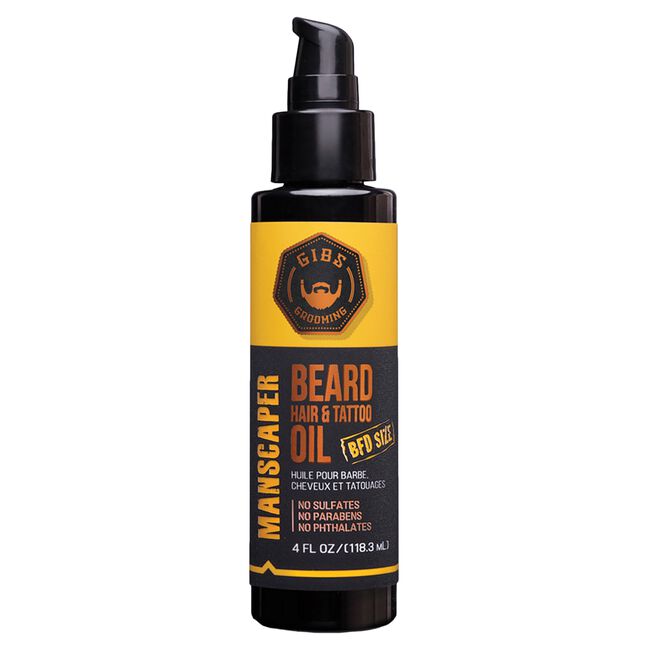 Manscaper Beard, Hair & Tattoo Oil - GIBS Grooming | CosmoProf