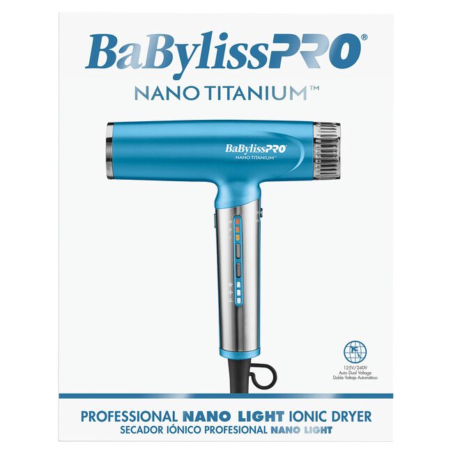 Blue Nano Titanium High-Speed Nano Light Hair Dryer - BaBylissPro ...