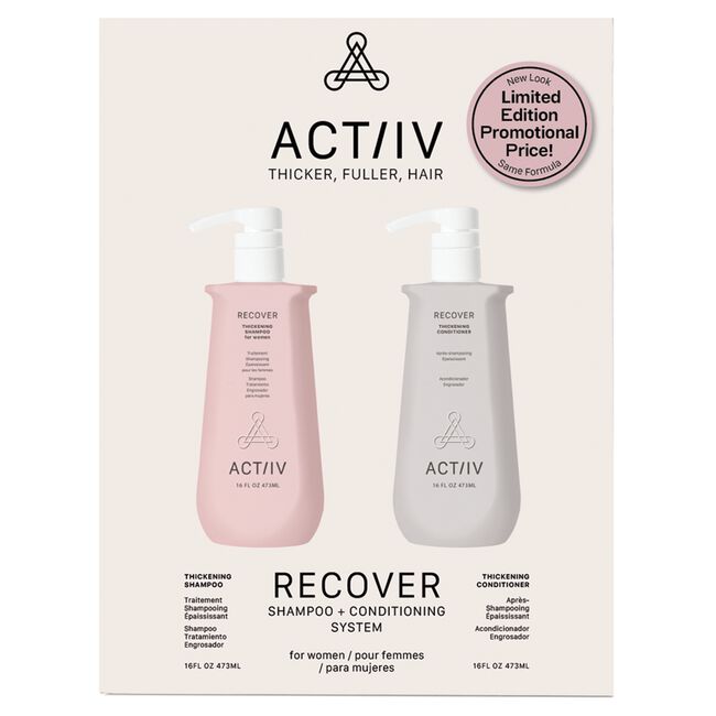 Recover Thickening Shampoo + Conditioning System for Women - Actiiv ...